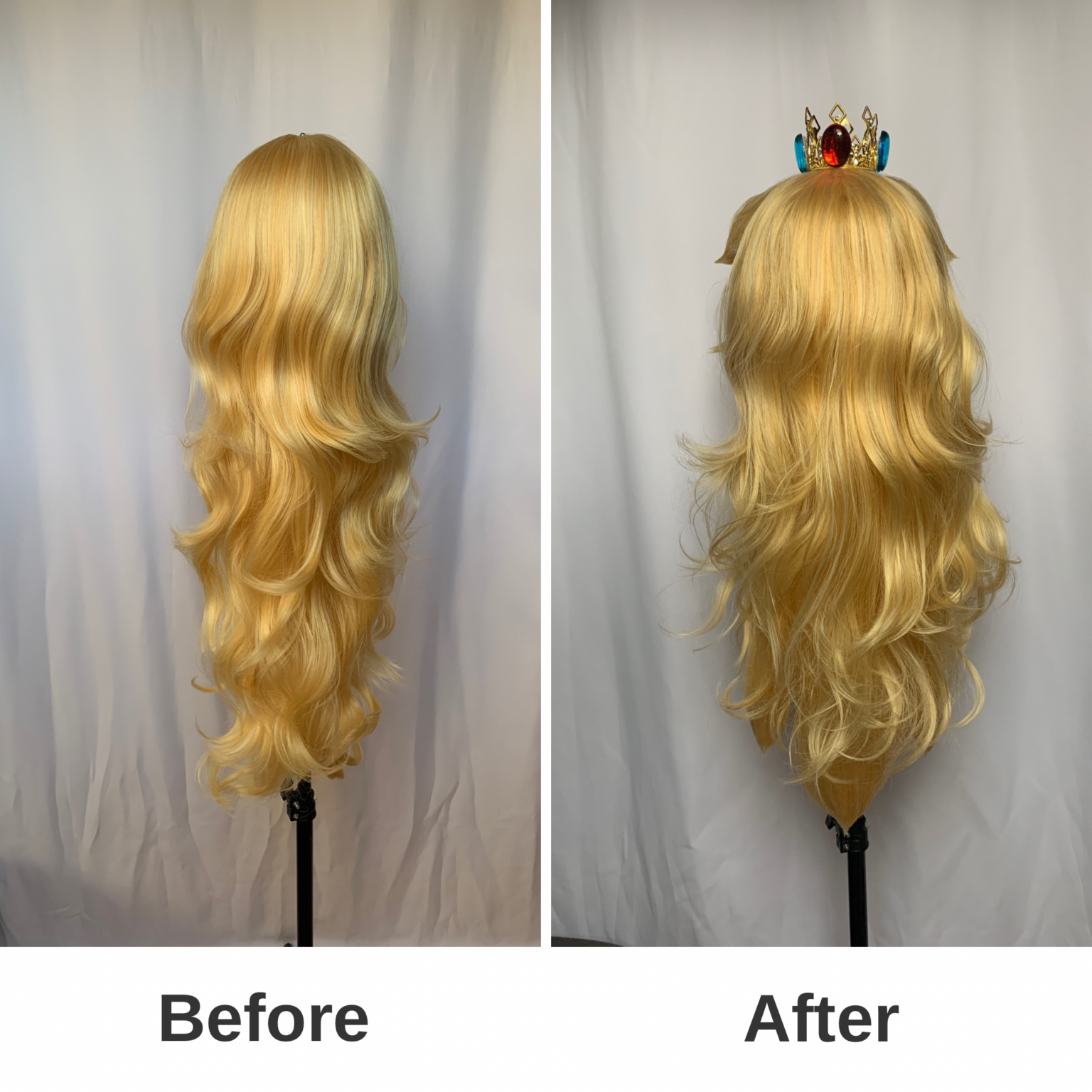 Tutorial - Princess Peach Wig Styling • SajaLyn