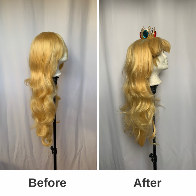 Tutorial - Princess Peach Wig Styling • SajaLyn